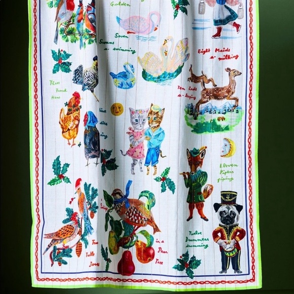 Anthropologie | Holiday | Anthropologie Nathalie Lete Kitchen Towel 2 ...